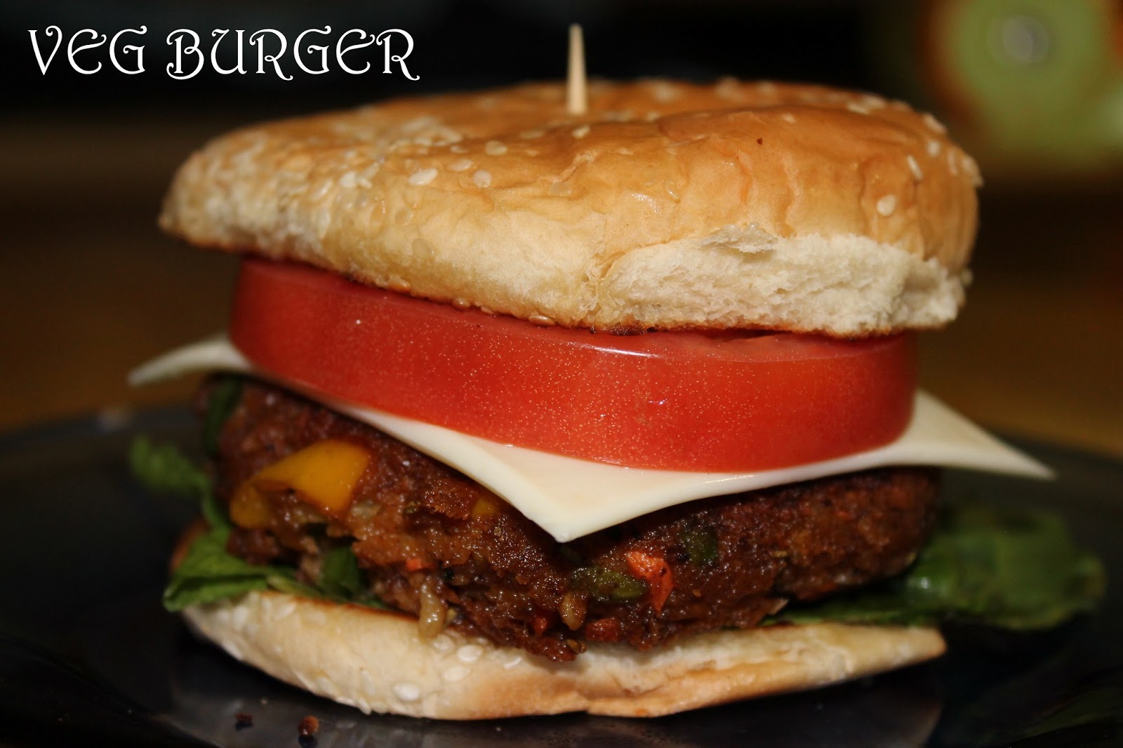 Swetha's Indian Vegetarian Cuisine: VEG BURGER