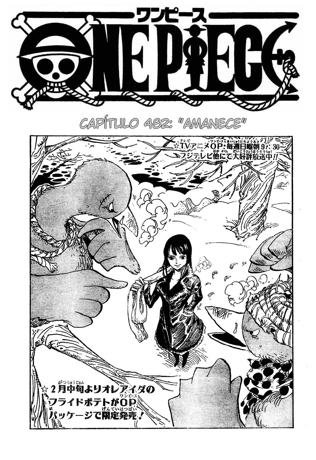 One Piece Manga Capitulo 482. Llega la mañana ~ ParaisoGrandLine