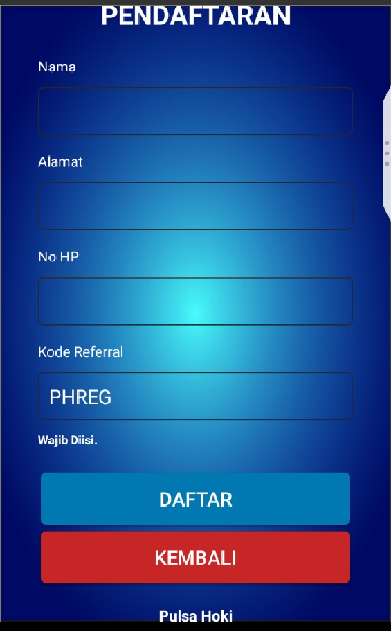 Cara Daftar Agen Pulsa Hoki Daftar Melalui Aplikasi - Namo Wak Heri