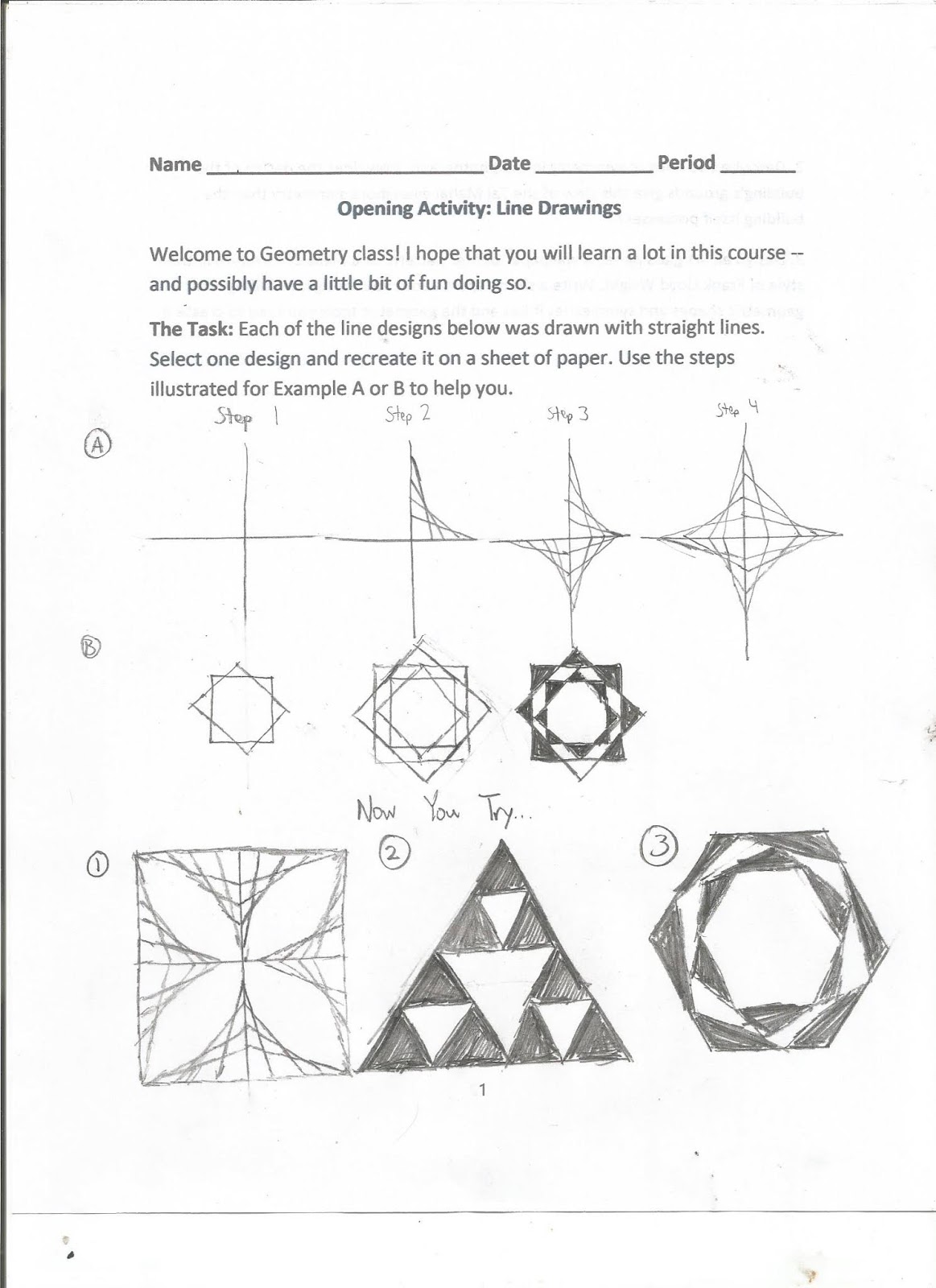 Geometry Line Designs