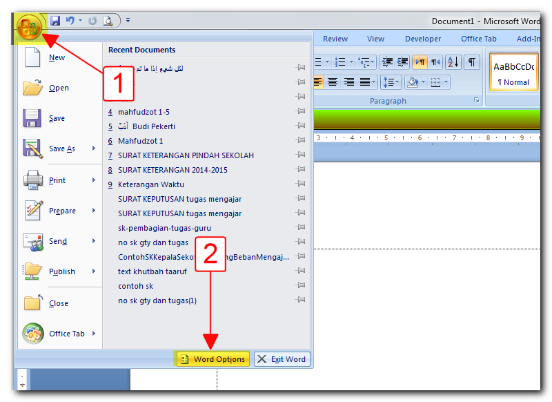 Angka Arab di Microsoft Word Tidak berfungsi, Inilah cara mudah seting ...