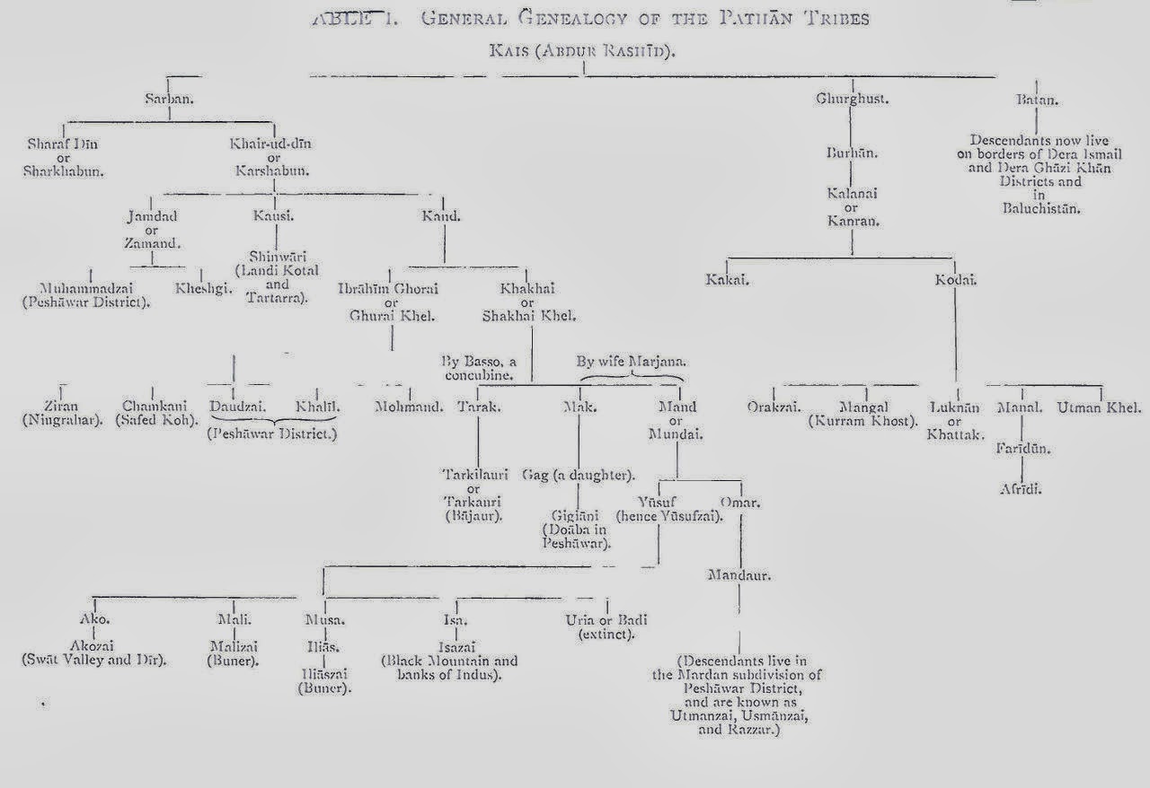 History of Pashtuns and tribals: Pashtun OR Pathan Tribes