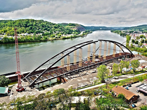 Industrial History: New Bridge over Ohio River at Wellsburg, WV, Bridge