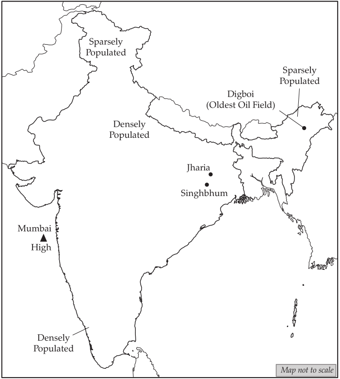 Revision Notes for Map of India Class 10 Geography ICSE
