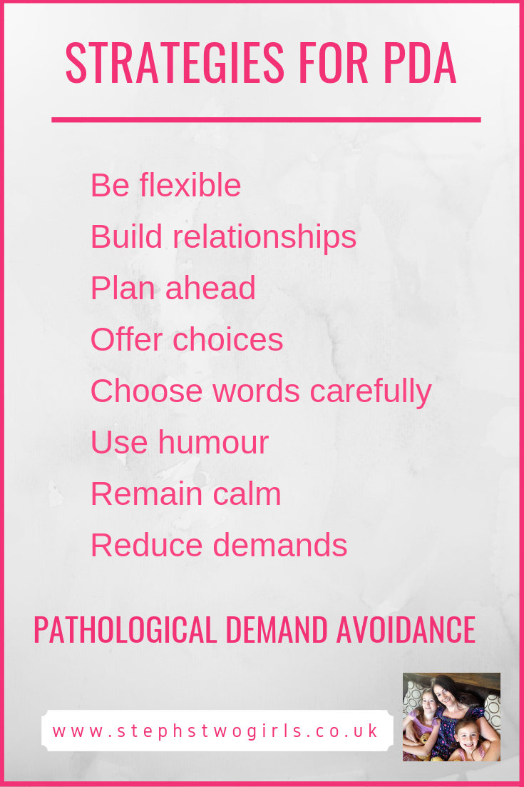 Strategies for PDA (Pathological Demand Avoidance) - Steph's Two Girls