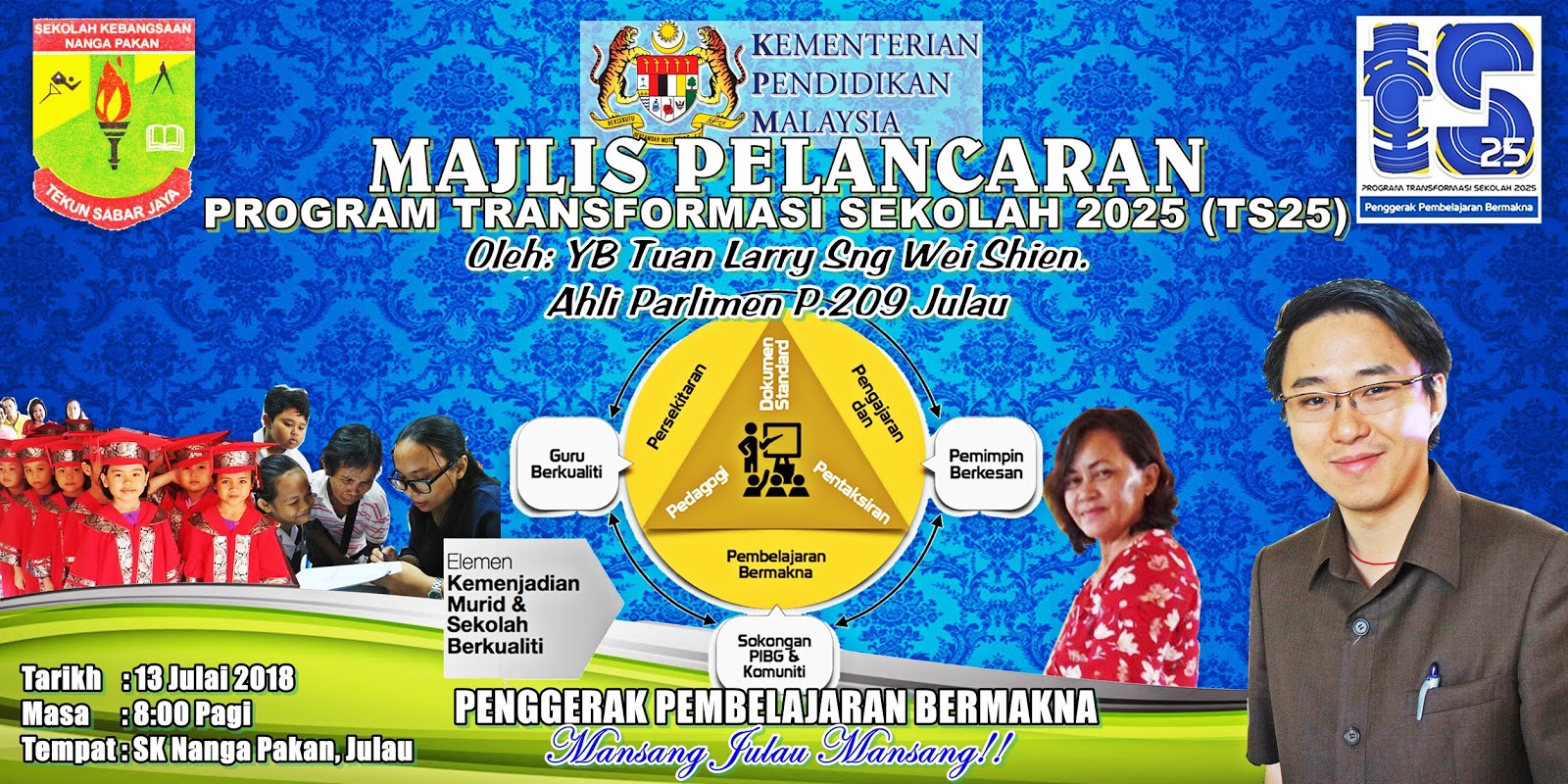 Banner dan perasmian Program TS25 ( 2018 ) | SEKOLAH KEBANGSAN NANGA ...