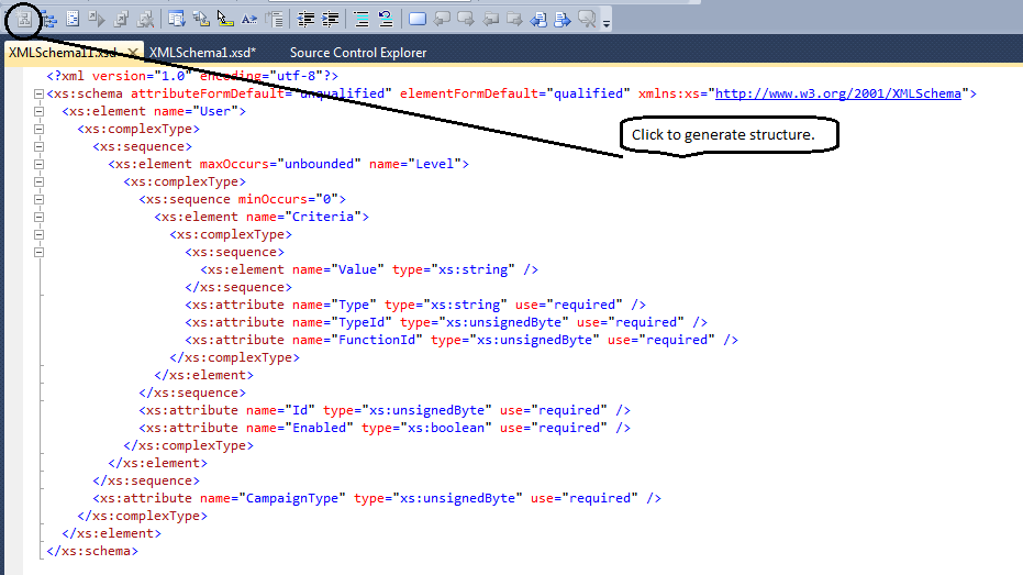 Sql Server knowledge sharing blog: Creating schema of XML structure