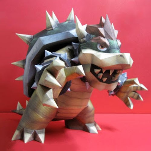 Super Smash Bros.: Bowser Paper Model | Paperized Crafts