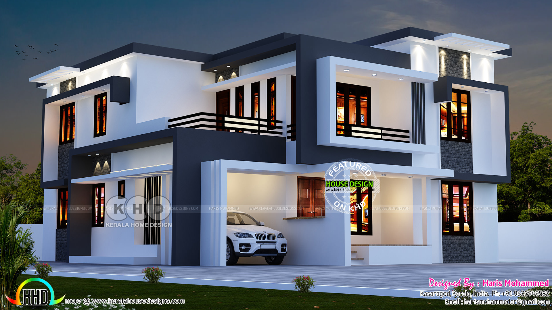 2826 sq-ft modern contemporary home - Kerala Home Design and Floor ...