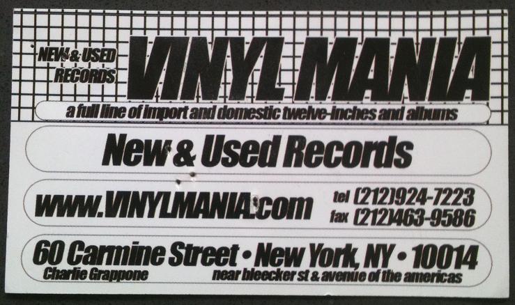 Beyond the Stars: Vinylmania NYC = Vinyl Heaven