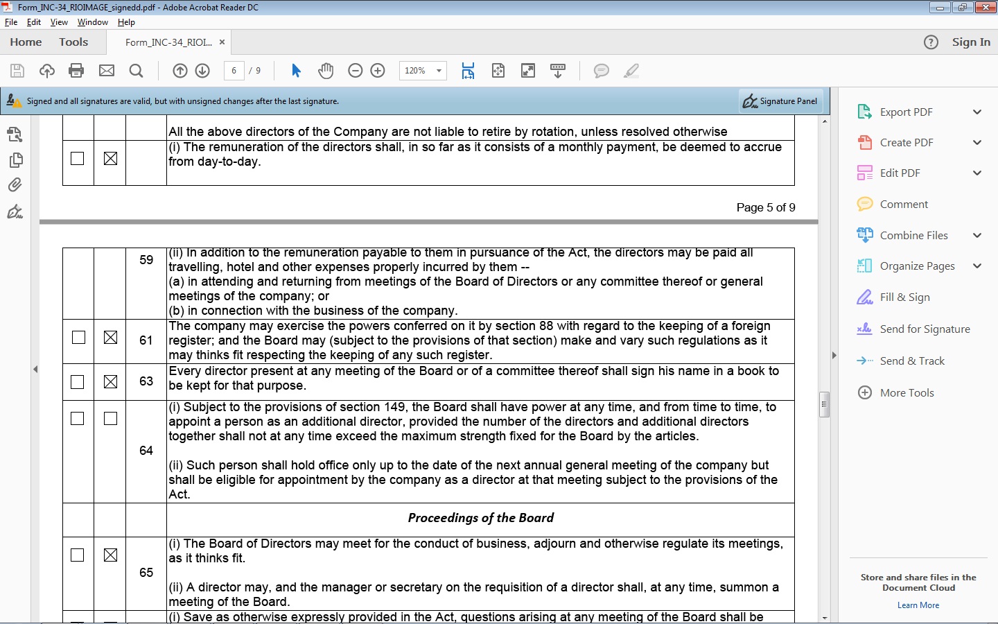 Corporate Updates: Draft Documents For Incorporation of Company Using ...