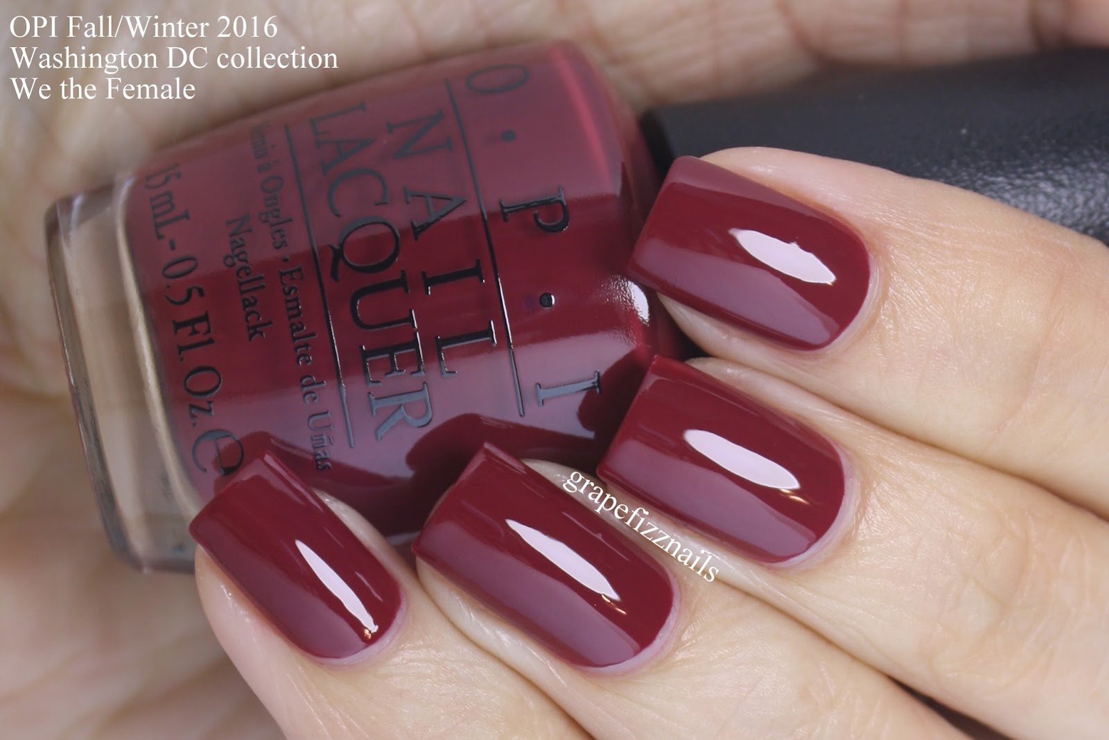 Grape Fizz Nails: OPI Washington DC Collection for Fall/Winter 2016