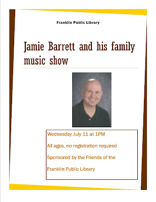 Franklin Matters: Franklin Library: Jamie Barrett Family Music Show ...