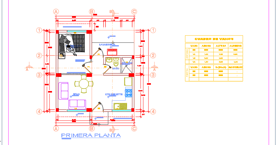 PLANOS GRATIS I: MODELO DE PLANO DE TECHO PROPIO