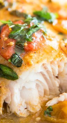 Easy Poached Fish in Tomato Basil Sauce - Ajib Recipe 4