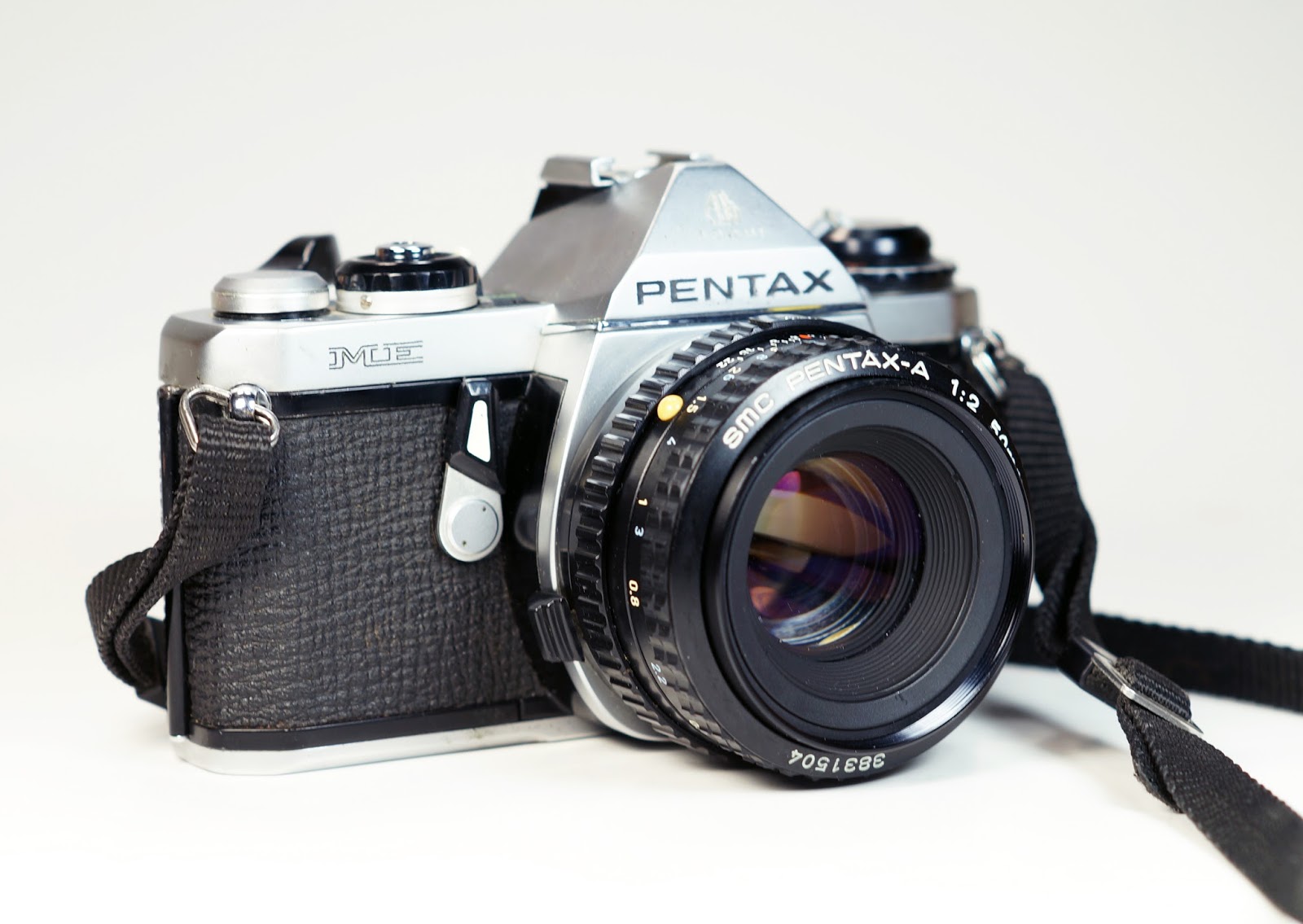 Pentax ME 35mm SLR Film Camera with 50mm f/2 Prime Lens