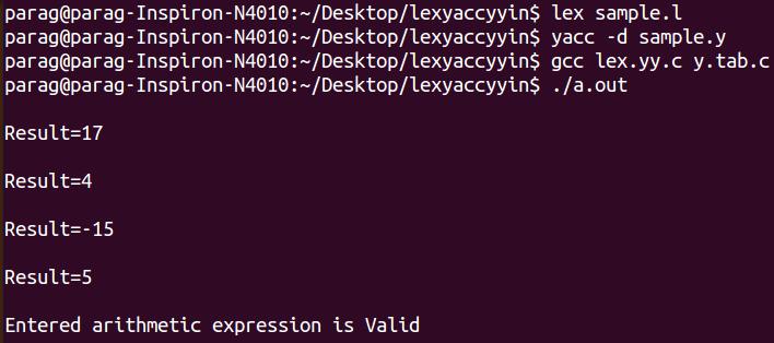 Computer Revolution (www.comrevo.com): LEX YACC To Parse Input Text File