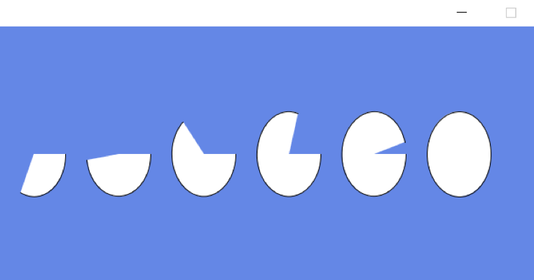 Programming for beginners: Processing: arc: Draw an arc