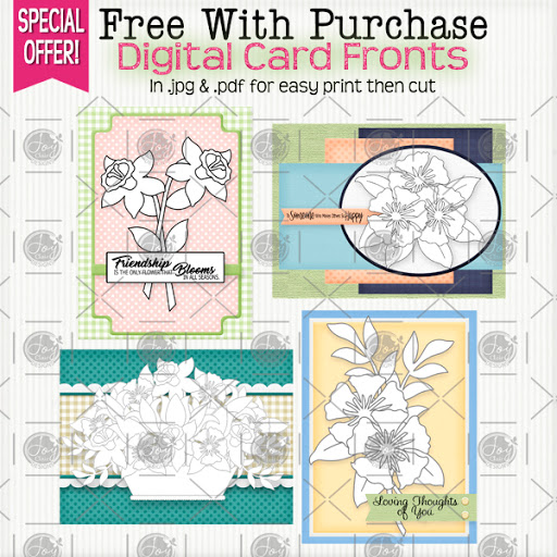 CraftyMelinda.com: Spring Friendship Card With NEW Joy Clair Digital ...