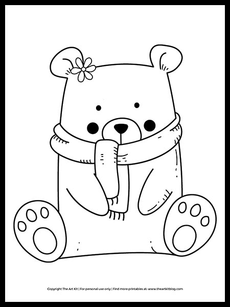 Free Printable Bear Coloring Pages ~ Coloring Print