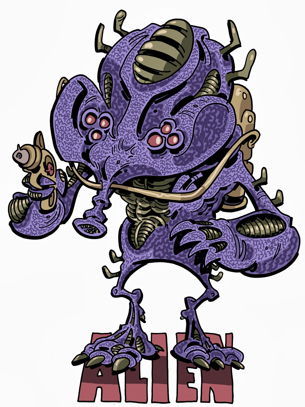 Chris Schweizer's Old Blog: Character-a-Day: Space Alien