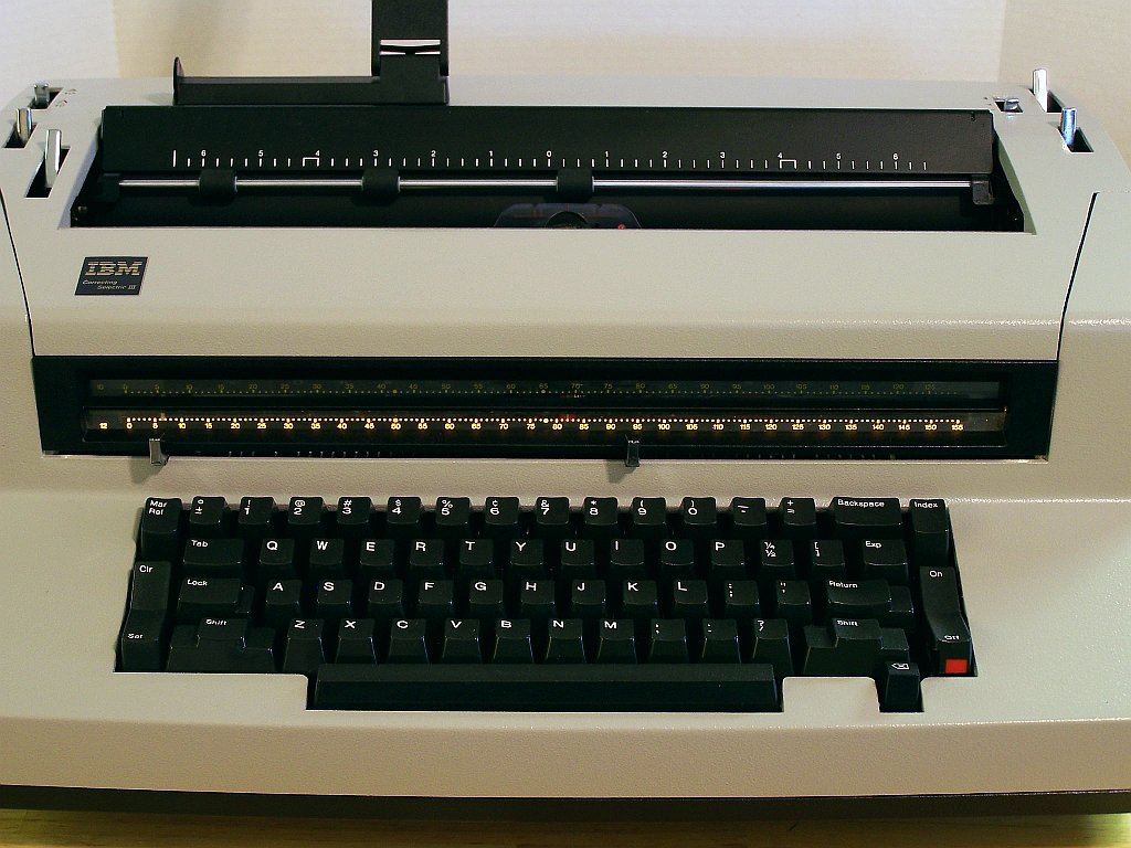 IBM Selectric Typewriters: Pebble Gray SIII - SOLD