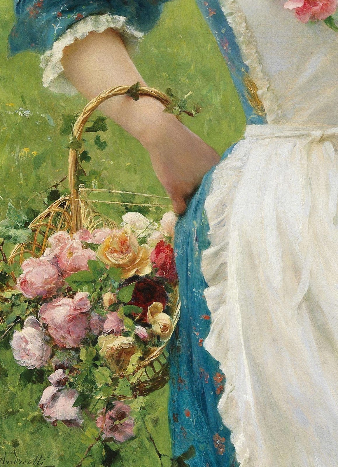 Federico ANDREOTTI (1847-1930) | Catherine La Rose ~ The Poet of Painting