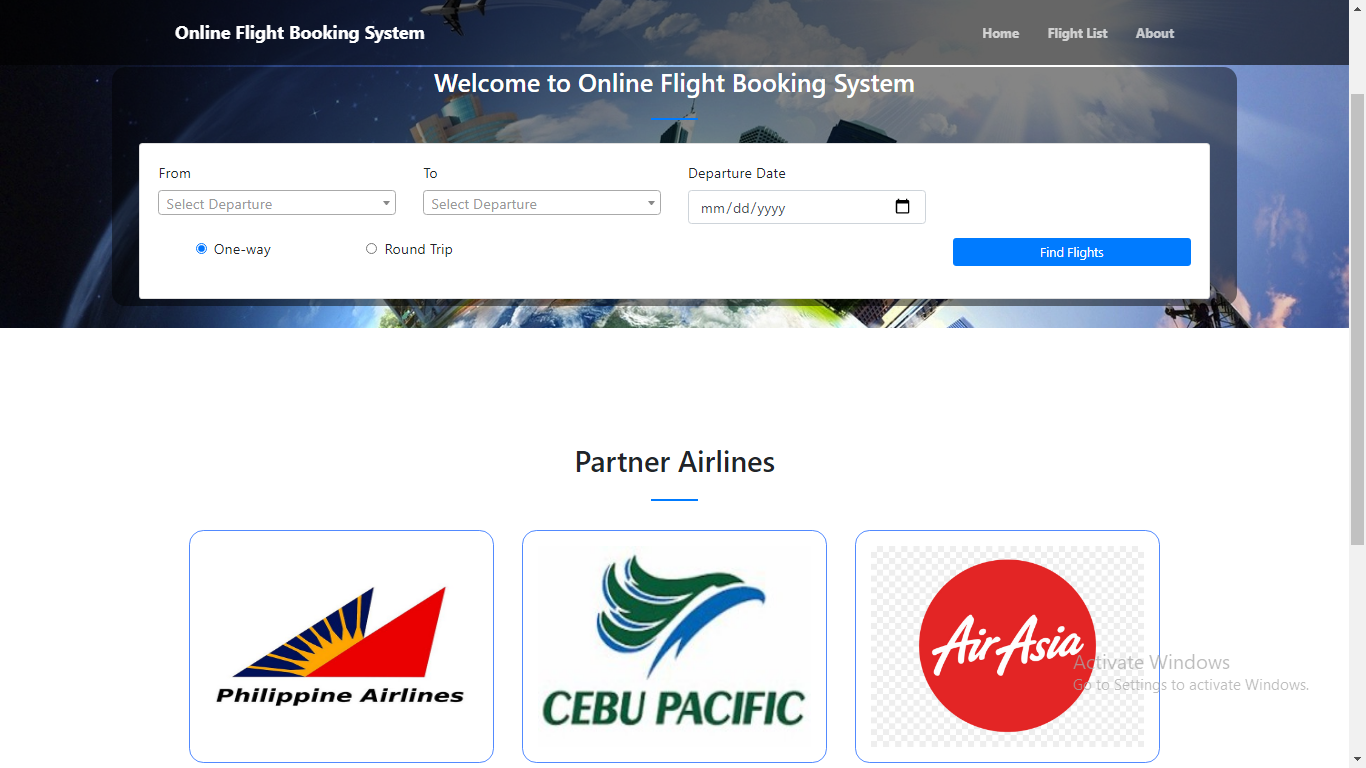 Online Flight Booking Management System in PHP MySQL with Source Code