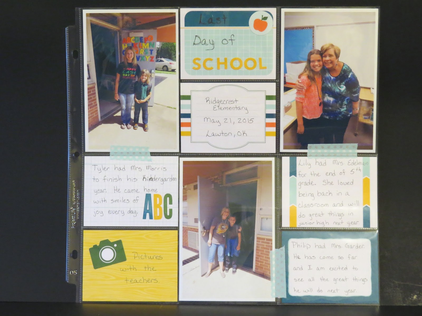 FA_Stamper: Last Day of School--Project Life