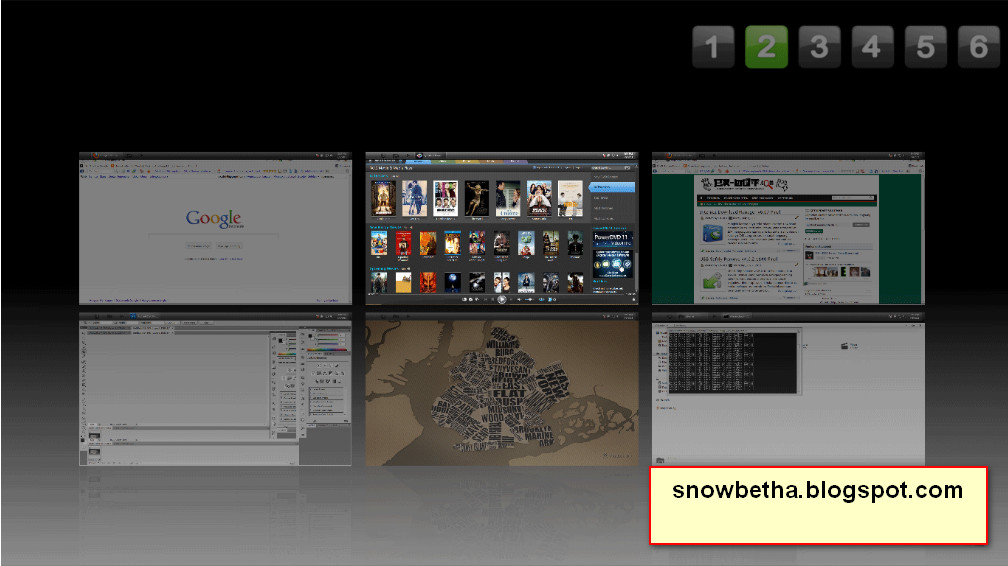 Desktop Keren Seperti Tampilan Linux - Snow Betha