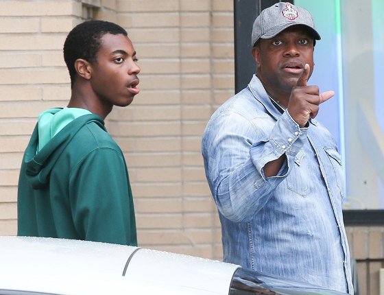 Chris Tucker And His Look Alike Son Step Out For Some Shopping