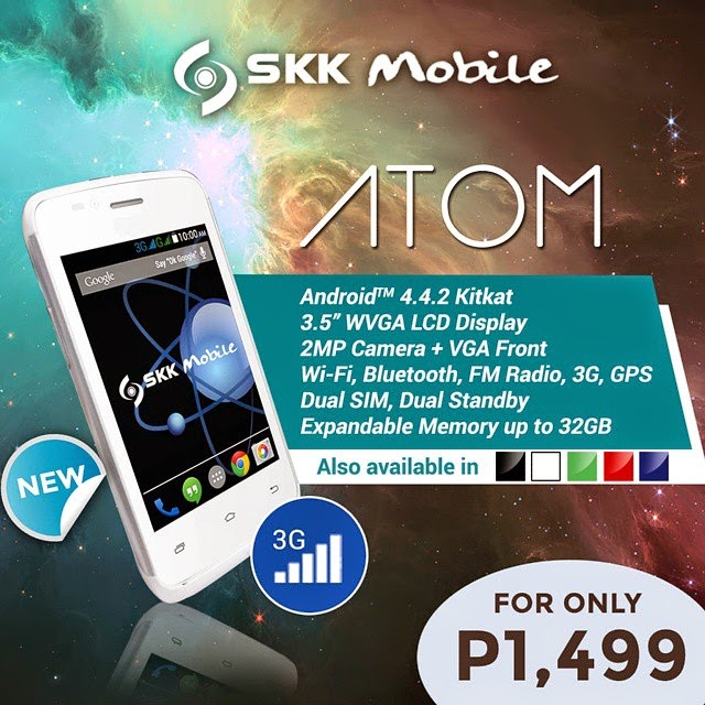 SKK Mobile Unveils ATOM and WAVE Budget Smartphones - GeekPinas