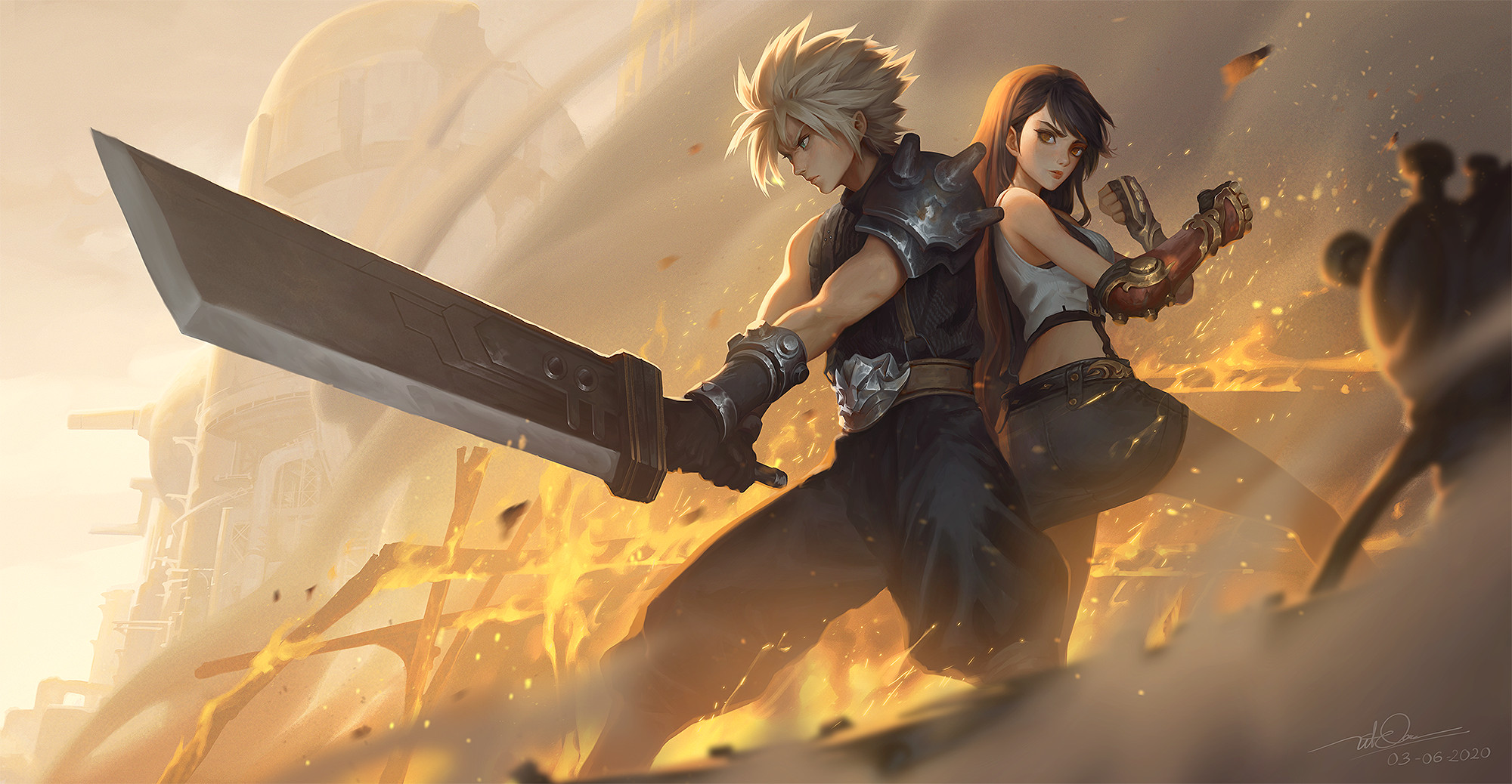 FINAL FANTASY 7 ART WALLPAPER - Heroscreen