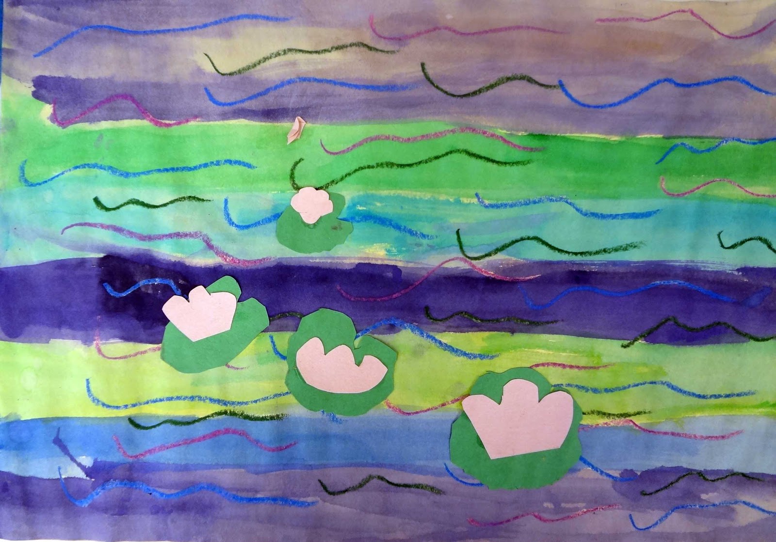 The Talking Walls: Monet Waterlilles Art Lesson