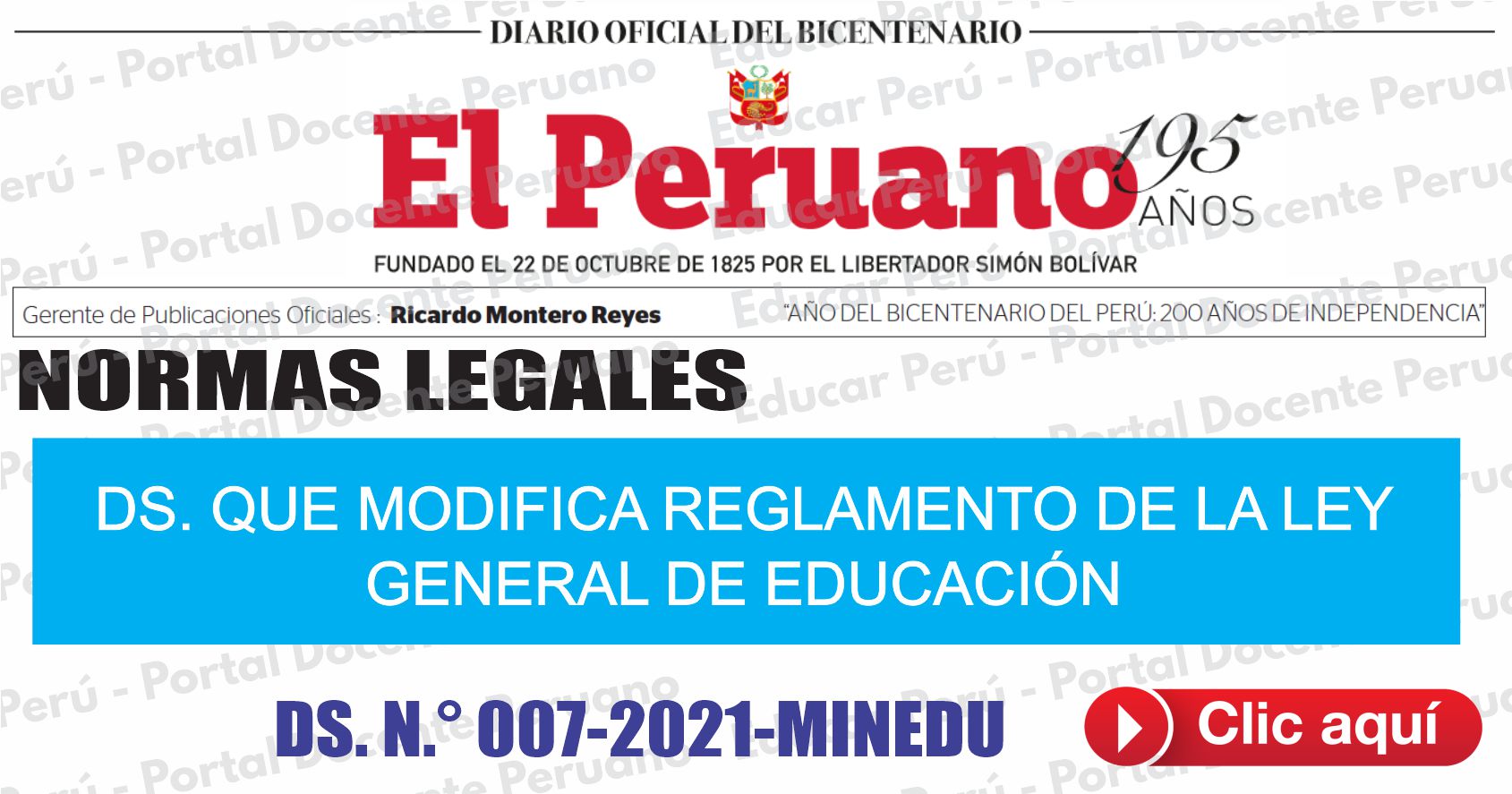 Educar Perú: Normas Legales