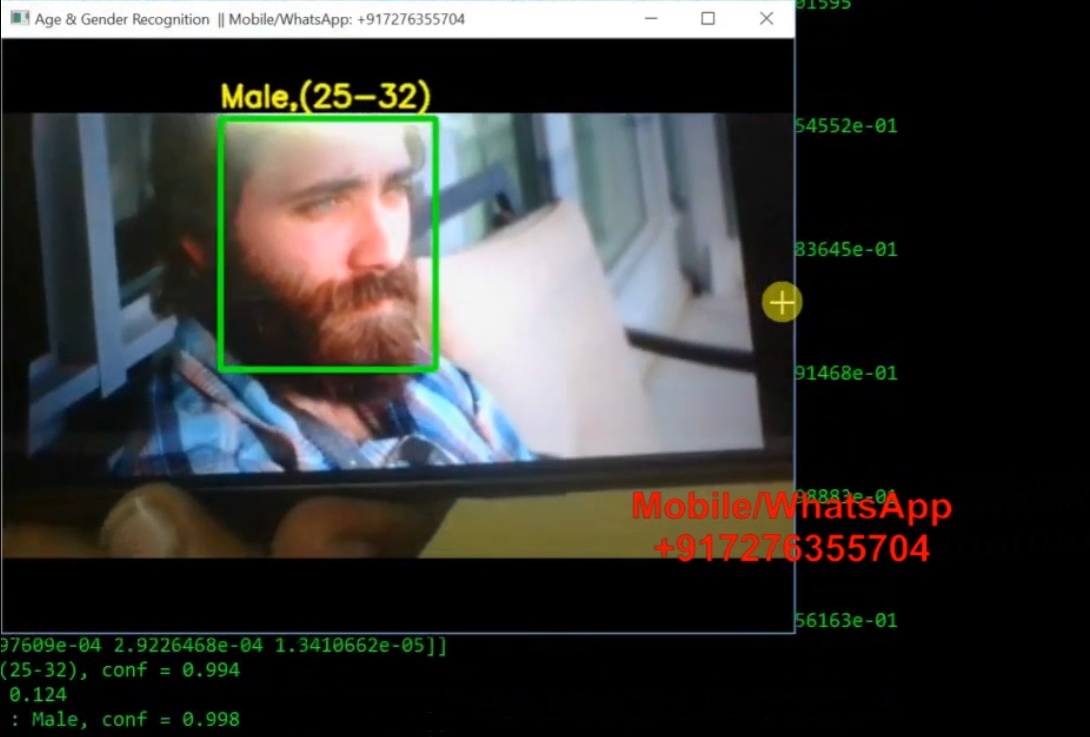 Age And Gender Recognition Using Webcam Python Project Source Code