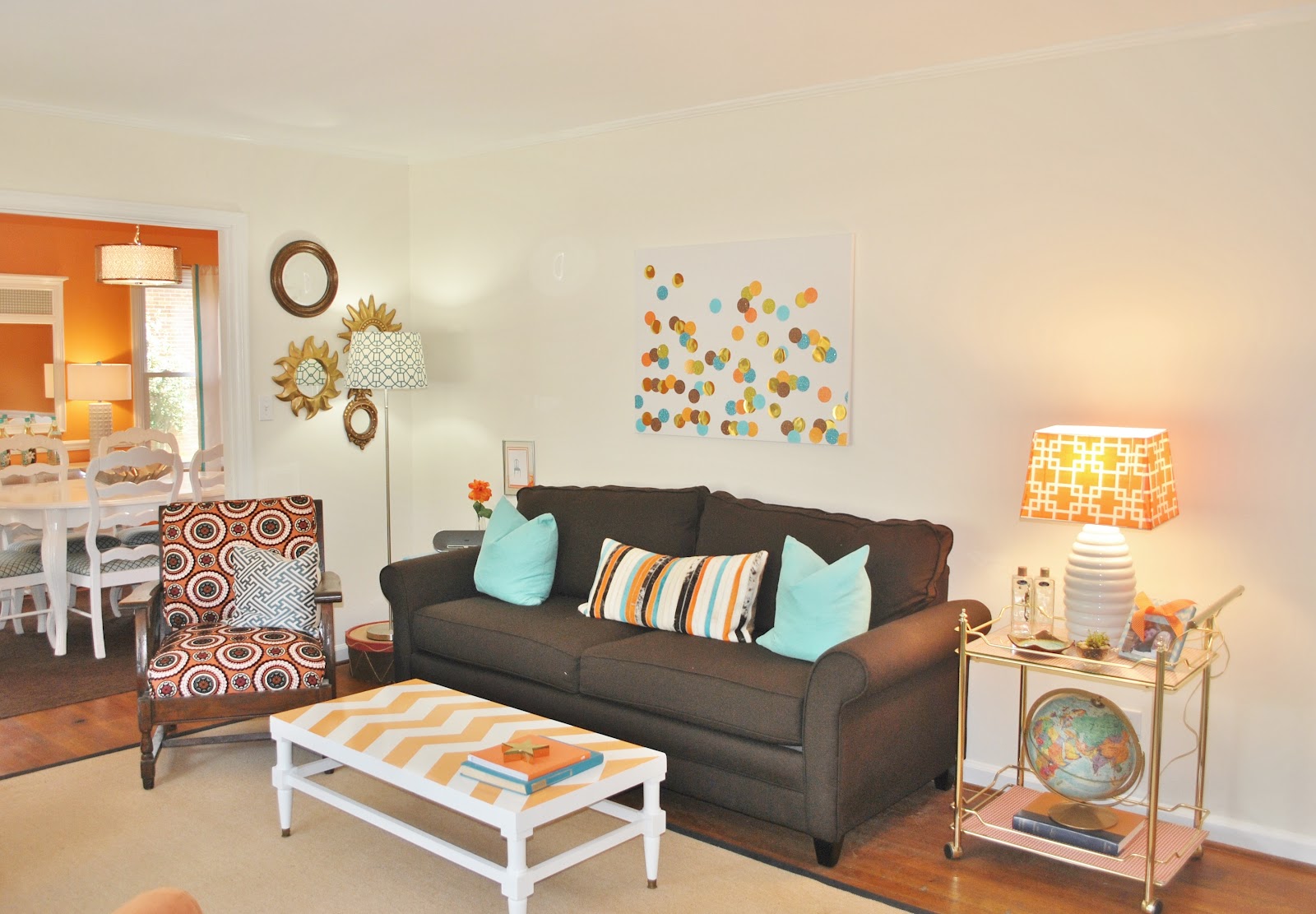 House Tour: Orange & Blue on Drake
