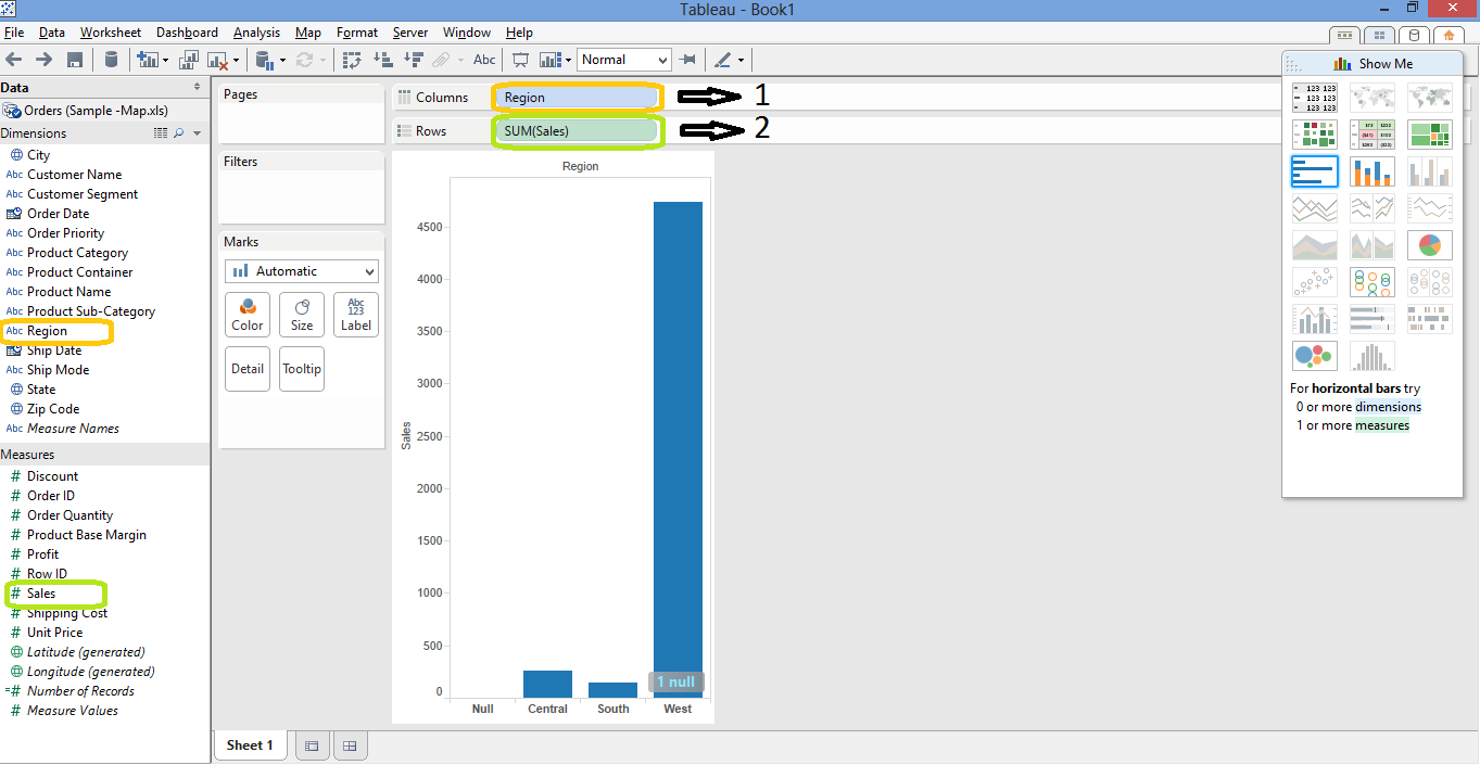 DWBI Learning: How to do Report in Tableau