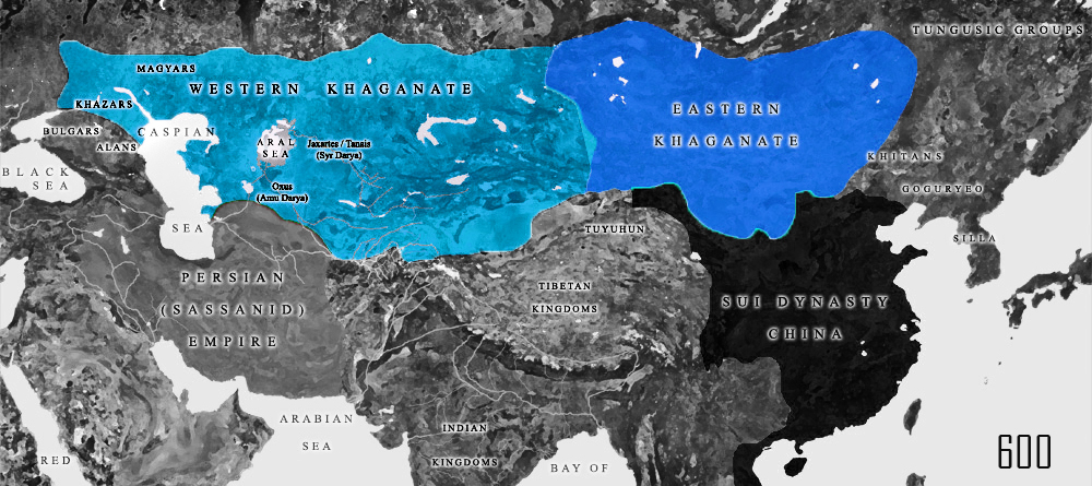 A History of Turkic Empire and Turks in the Tang Military Part 1. 突厥汗国