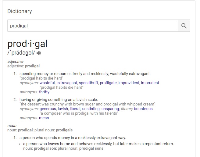 The heart of the prodigal