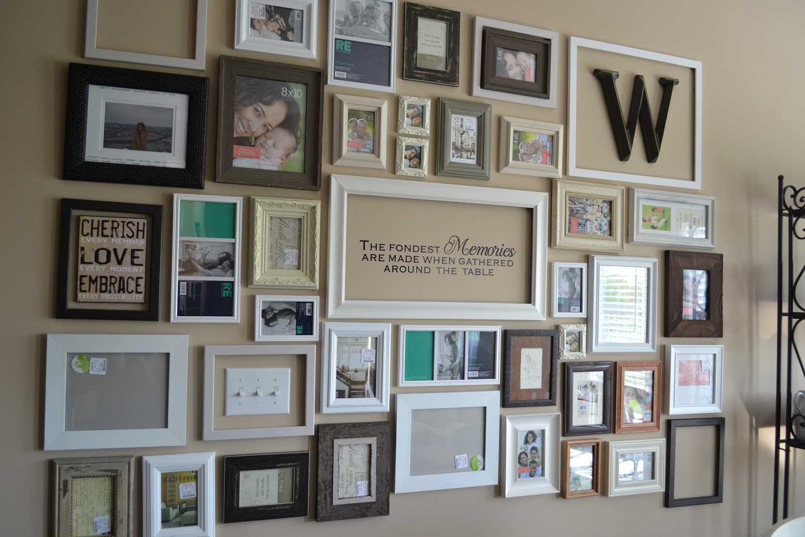 Just a Country Girl: Our DIY Memory Wall