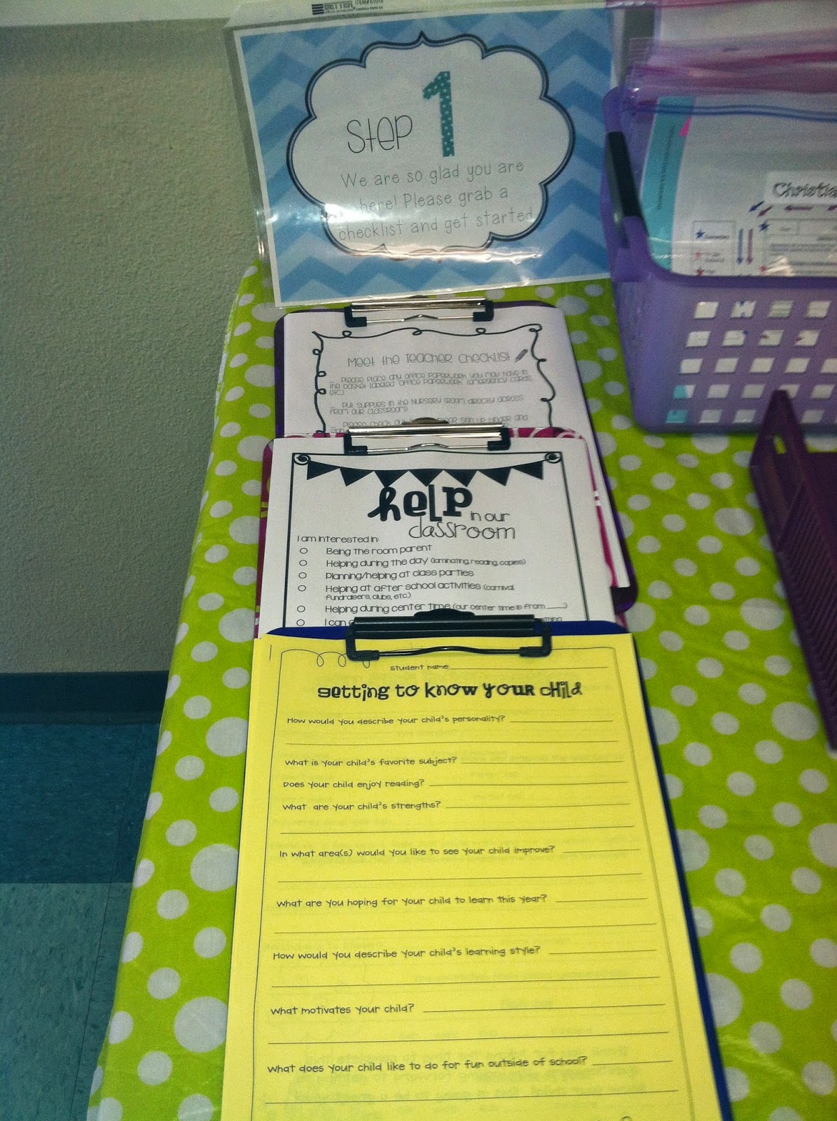 steppin' up to first grade: Back to School Night and the First Day of ...