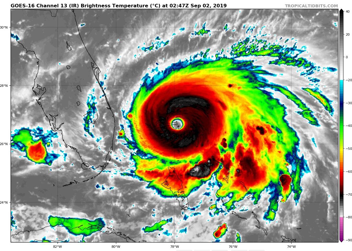 Valley Weather: Dorian strongest Atlantic hurricane in modern times to ...