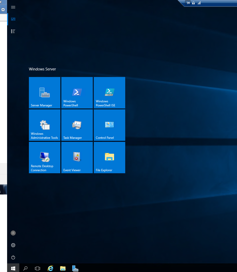 Windows Start Menu not opening anymore with Server 2016 Windows Start Menu not opening anymore with Server 2016