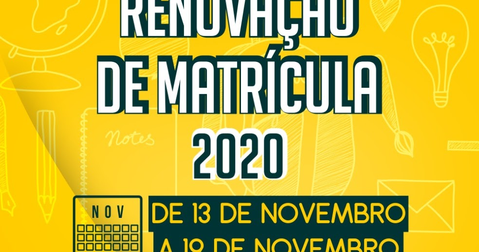 EducaÇÃo Divulga PerÍodo Para RenovaÇÃo De MatrÍcula Na Rede Municipal
