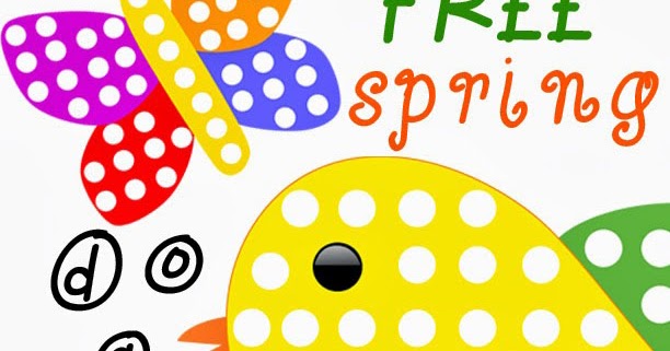 Free Do a Dot Spring Printables | Totschooling - Toddler, Preschool ...
