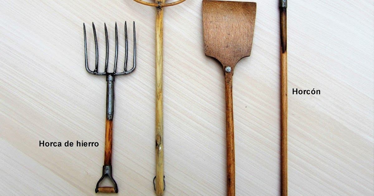 Aperos en miniatura de Pablo Subías: Diferentes tipos de palas y horcas