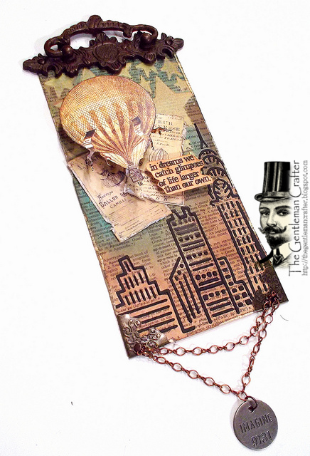 The Gentleman Crafter: Tag #3 Stenciled Vintage Tag...Soaring Through ...