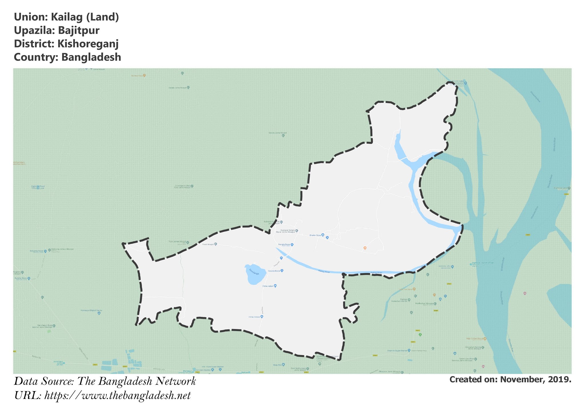 Kailag Union, Kishoreganj