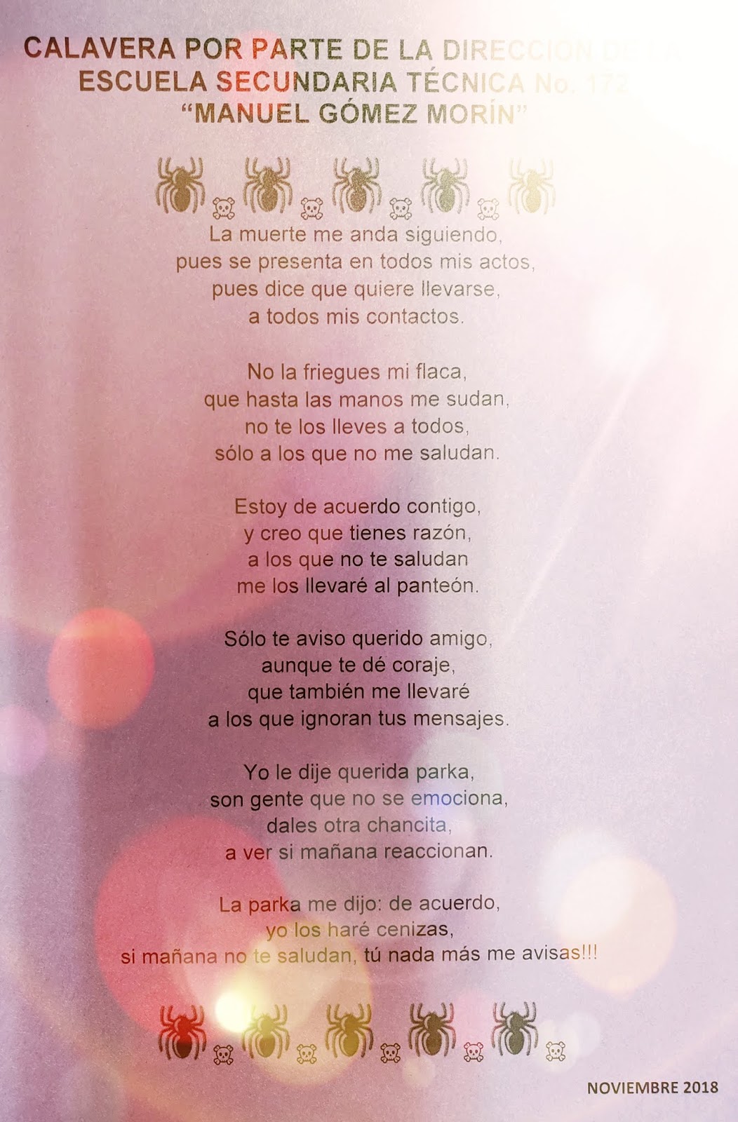 Escuela Secundaria Técnica 172: Día De Muertos en la EST N°172